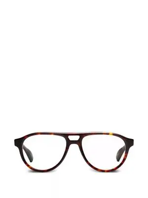 PETER AND MAY Yan Pilot-frame Glasses - Brown
