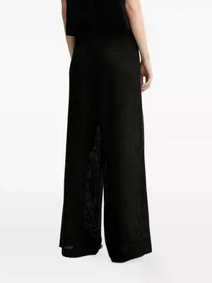 Marc O'polo Crochet-knit Wide-leg Trousers