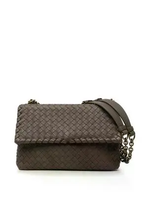 Bottega Veneta 2012-2026 Small Nappa Intrecciato Olimpia Shoulder Bag - Brown
