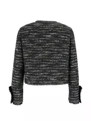 Emporio Armani Tweed Fringed Jacket