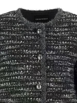 Emporio Armani Tweed Fringed Jacket