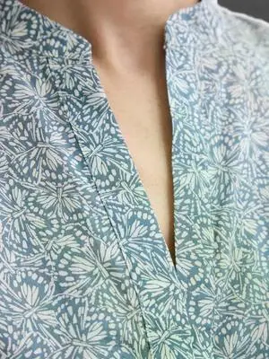 Marc O'polo Butterfly-print Sleeveless Blouse