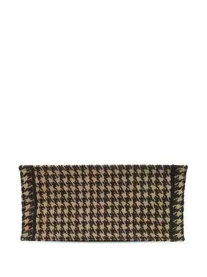 Dior 2020 Medium Embroidered Canvas Houndstooth Book Tote Bag