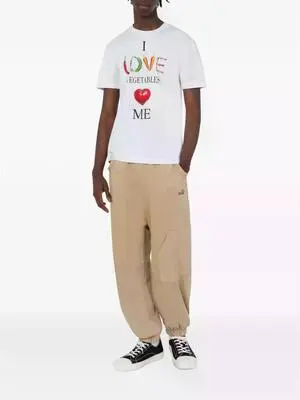Moschino Logo-print Cotton Track Pants - Brown