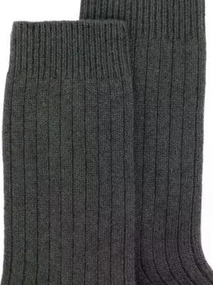 N.peal Ribbed House Socks