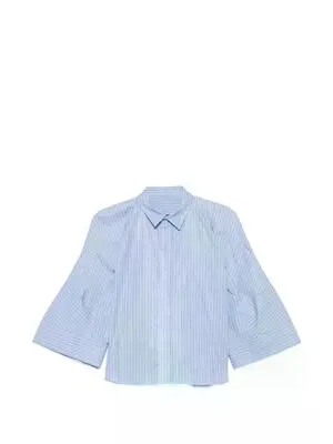 Sacai Vertical-stripe Flared-sleeve Shirt