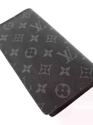 LOUIS VUITTON Brazza Monogram Eclipse Bifold Wallet - Black