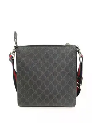 Gucci Gg Supreme Messenger Bag - Black