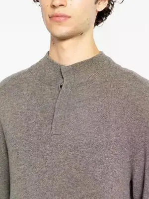 N.peal Half-button Cashmere Jumper
