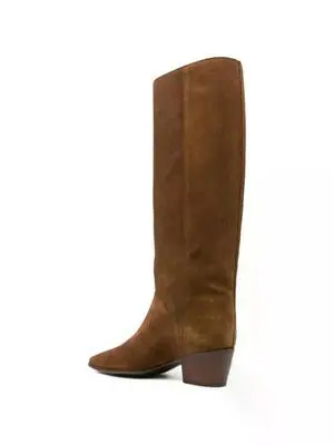 Casadei Suede Pointed-toe Boots