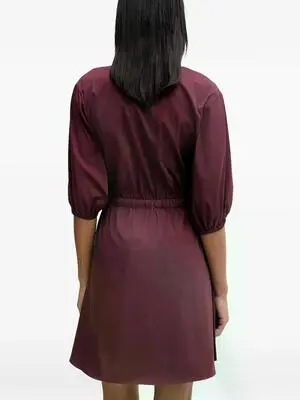Marc O'polo Zip-up Drawstring-waist Mini Dress