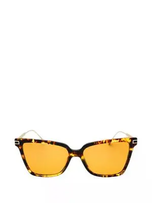 FERRAGAMO Tortoiseshell-effect Cat-eye Sunglasses - Brown