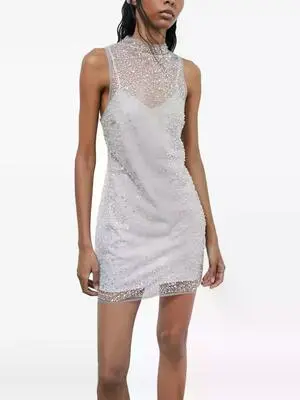 Patrizia Pepe Sequin-embellished Mini Dress