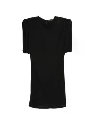 Versace 2000s Ruched-sleeve Midi Dress