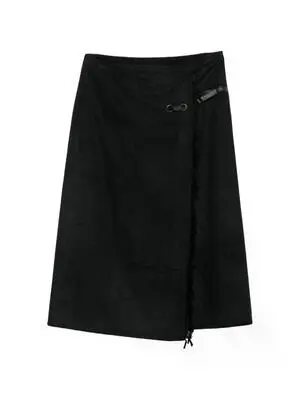 Rabanne 2000s Fringe-trim Wrap Skirt - Black