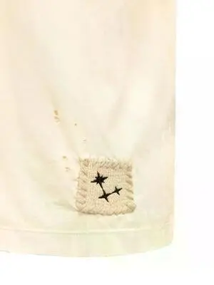 LANEUS Distressed Boxy-fit T-shirt