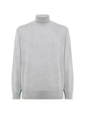 LANEUS Roll-neck Sweater - Grey