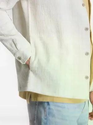 SAMSOE SAMSOE Sadamon Gc Textured Chest-pocket Overshirt