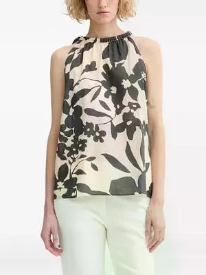 Marc O'polo Floral-print Halterneck Top - Neutrals