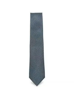 Brioni Geometric-pattern Tie - Black