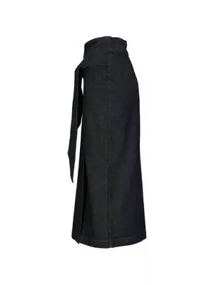 Emporio Armani Tie-waist Wrap Midi Skirt