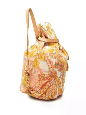 Loewe 2000-2026 Botanical Printed Canvas Backpack