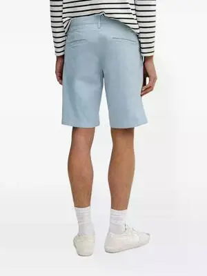 Marc O'polo Logo-embroidered Denim Shorts - Blue