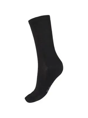 Wolford Ribbed-knit Terry-panel Socks - Black