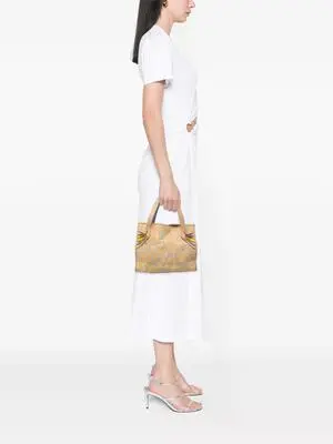 Fendi 2000-2010 Small Multicolore Zucchino Canvas Tote Bag