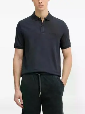 Marc O'polo Logo-embroidered Piqué Polo Shirt - Blue