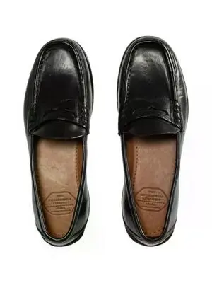 Visvim Fabro-folk Leather Loafers - Black