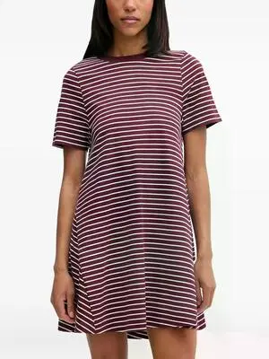 Marc O'polo Striped A-line Mini Dress - Red