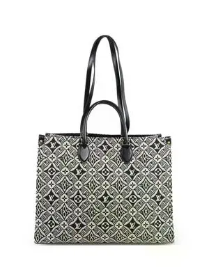 LOUIS VUITTON Gm Jacquard Since 1854 Onthego Tote Bag - Black