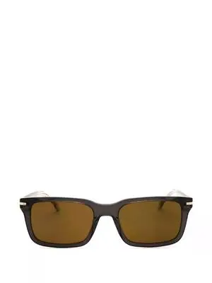 BOSS Tortoiseshell-effect Rectangle-frame Sunglasses - Brown