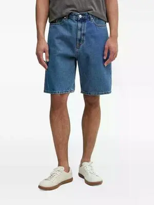 Marc O'polo Logo-patch Denim Shorts - Blue