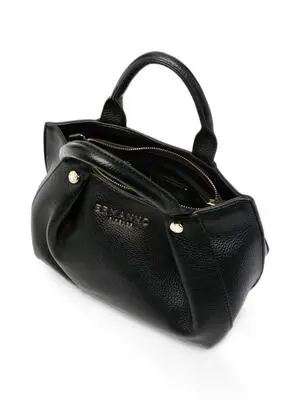 ERMANNO FIRENZE Logo-lettering Grained Leather Tote Bag