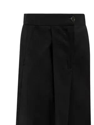 LANEUS Pleated-palazzo Trousers