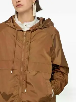 SEMICOUTURE Hooded Zip-up Single-breasted Coat