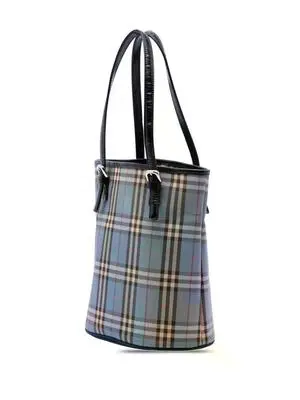Burberry 2000-2017 House Check Nylon Bucket Bag