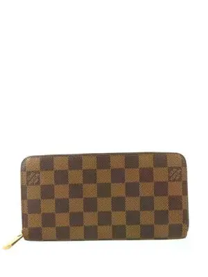 LOUIS VUITTON Damier Ebene Wallet - Brown