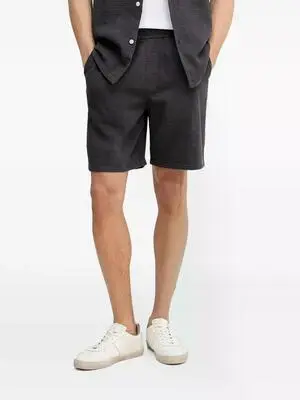 Marc O'polo Waffle-knit Drawstring Shorts - Grey