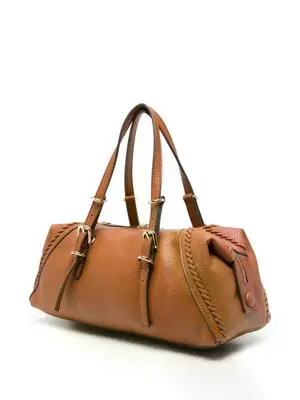 ERMANNO FIRENZE Small Grained-leather Tote Bag