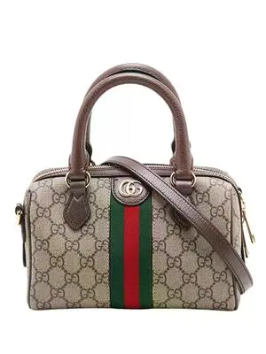 Gucci 2016-2026 Mini Gg Supreme Ophidia Web Satchel - Neutrals