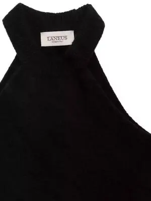 LANEUS Halterneck Knitted Top