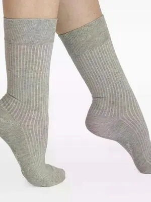 Wolford Ribbed Stretch-cotton Socks