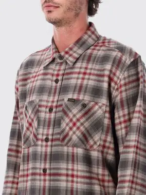 Filson Long-sleeve Check Flannel Shirt With Buttoned Patch Pockets - Grey