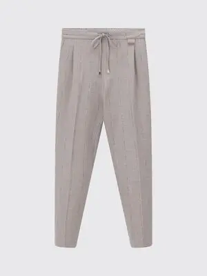 Fabiana Filippi Striped Straight-leg Wool-blend Jogger Pants