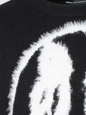 Y3 Chito Graphic Print Viscose Blend Crewneck Sweater