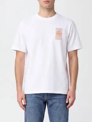 Casablanca Graphic Print Organic Cotton Crew-neck T-shirt - White 2