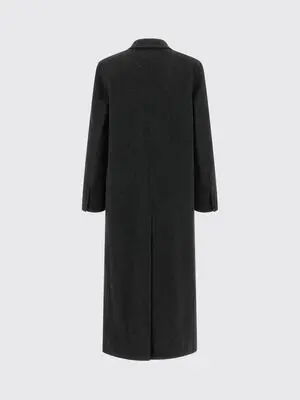 Isabel Marant Étoile Single-breasted Long Coat In Wool And Cashmere With Lapels